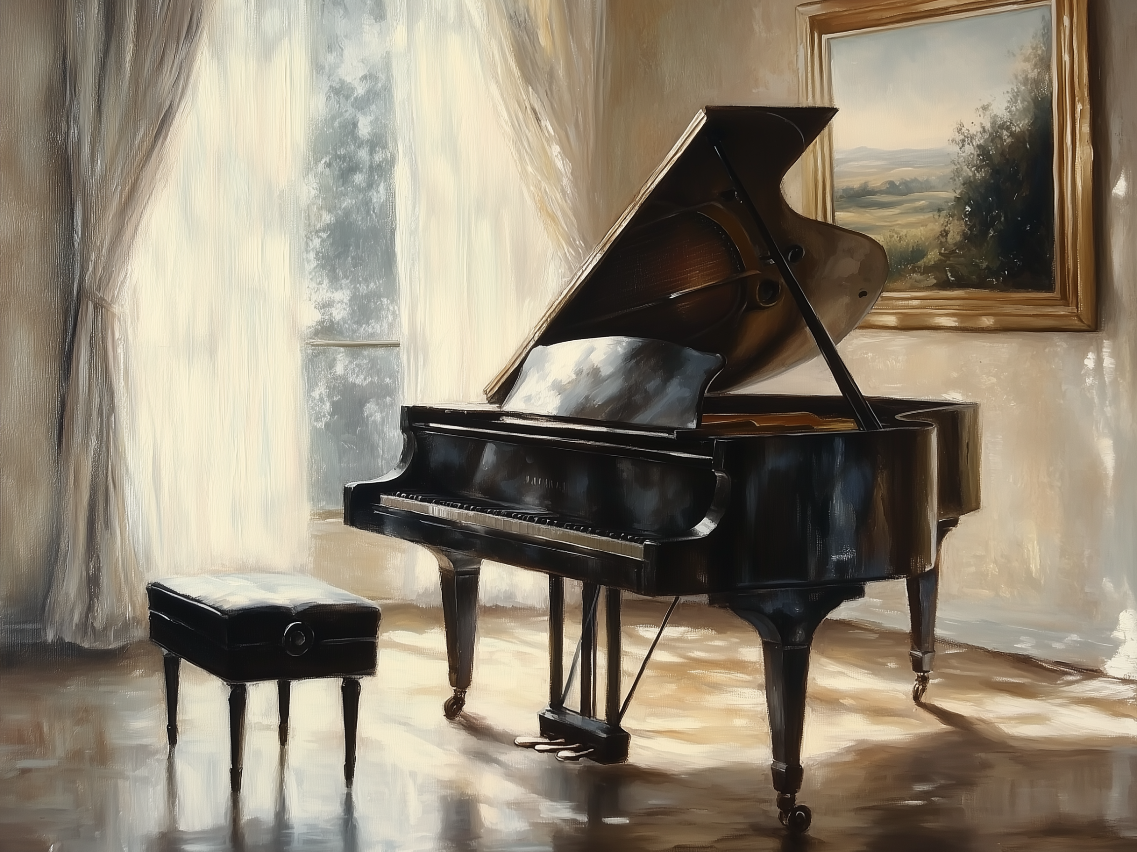 HMK287 Grand Piano Box Frame - JanMichaels Art and Home