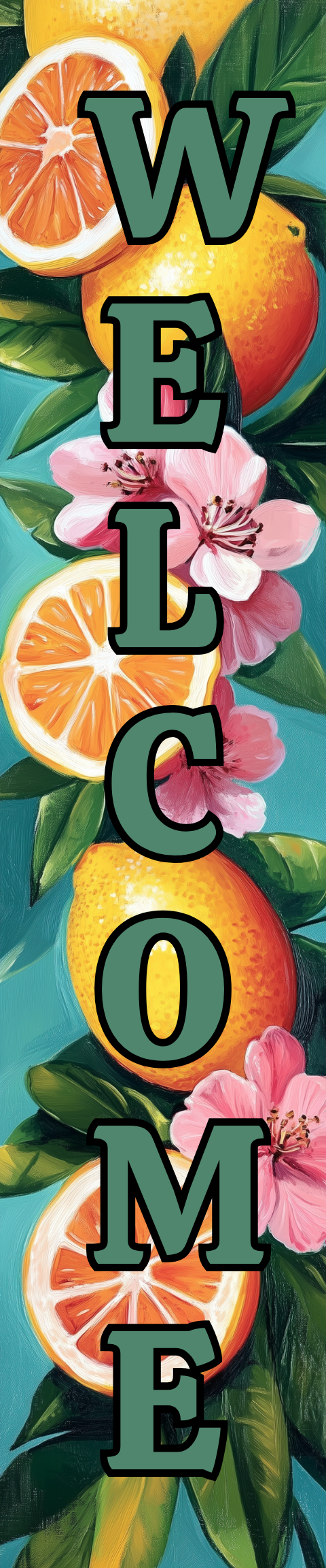 HMK842P Welcome Citrus Porch Sign