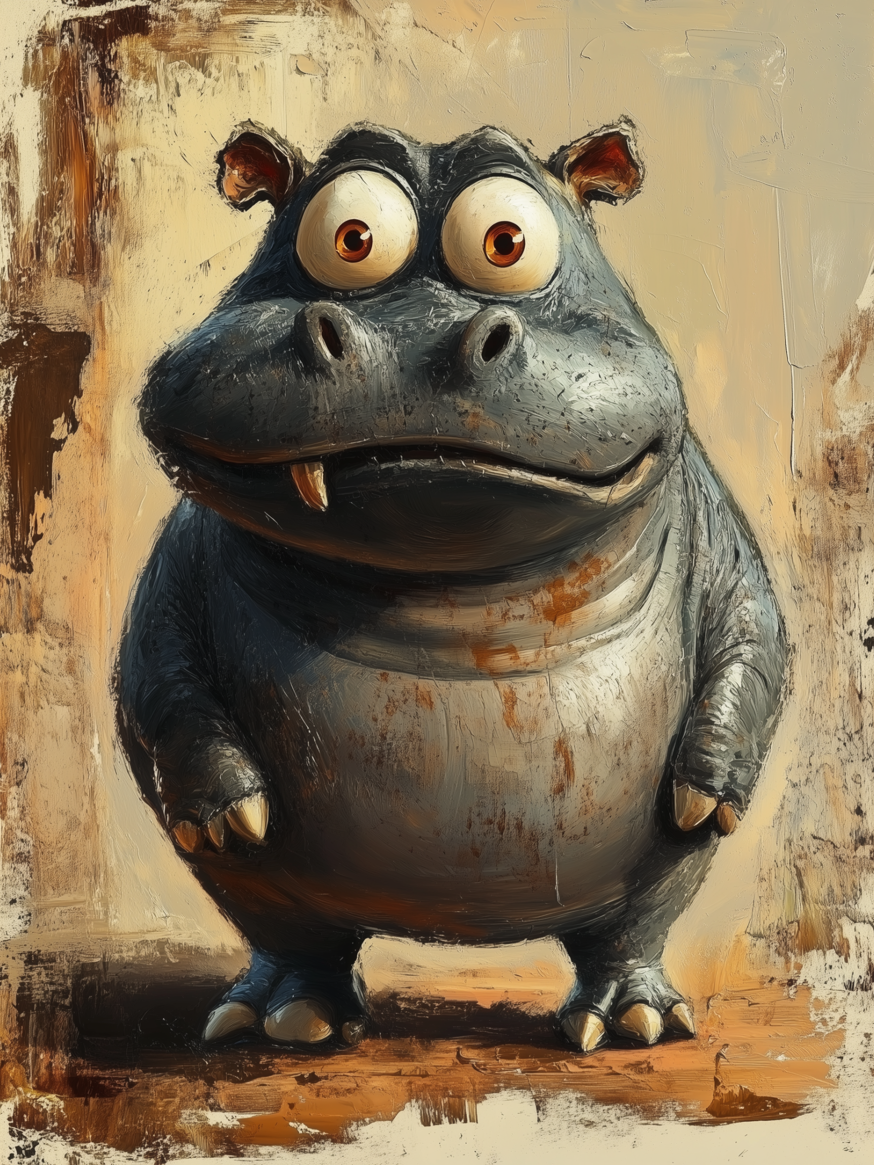 HMK944B Happy Hippo Block