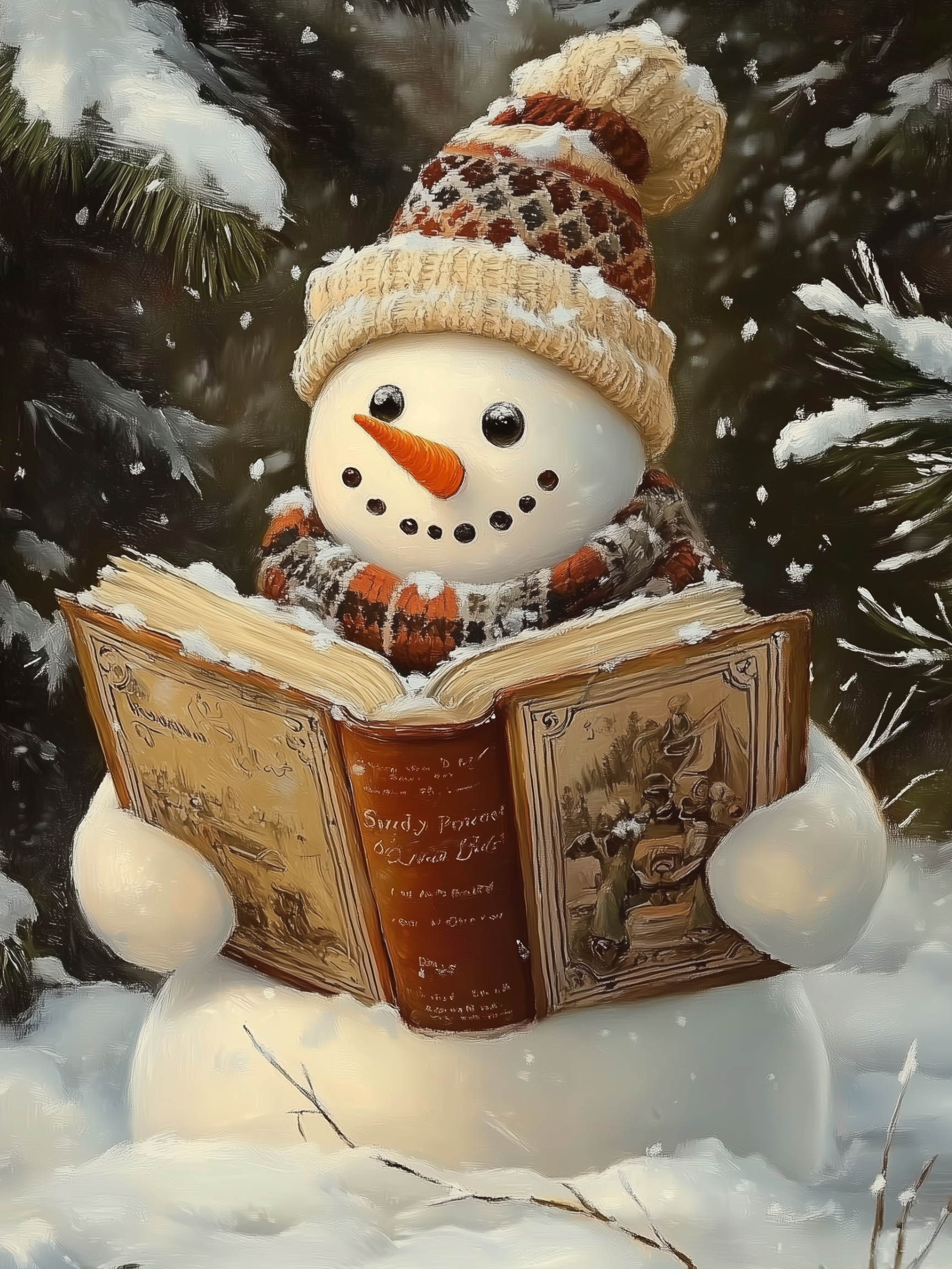 HMK997B Snowman Studies Block