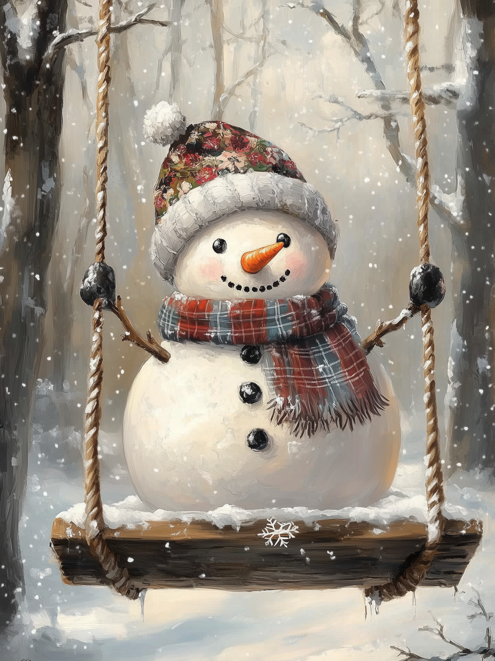 HMK1018B Swinging Snowman Block