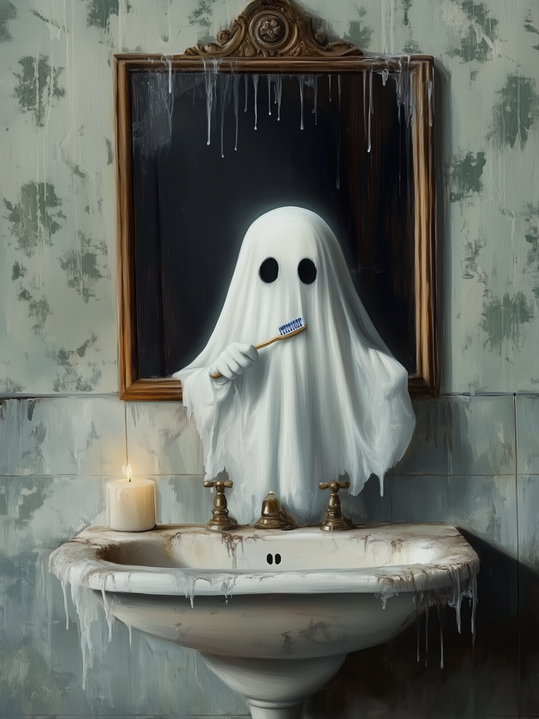 HMK1048B Ghost Brushing Teeth Block