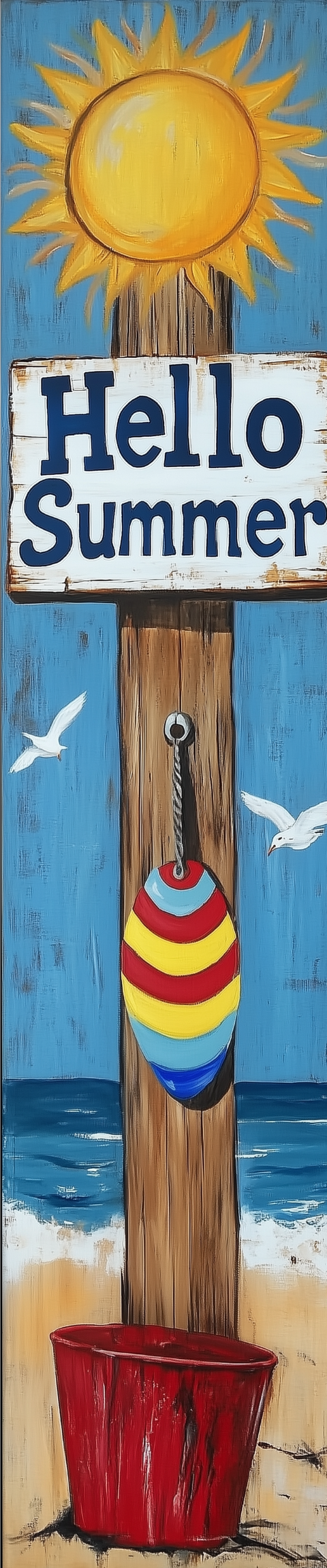 HMK1128P Hello Summer Porch Sign