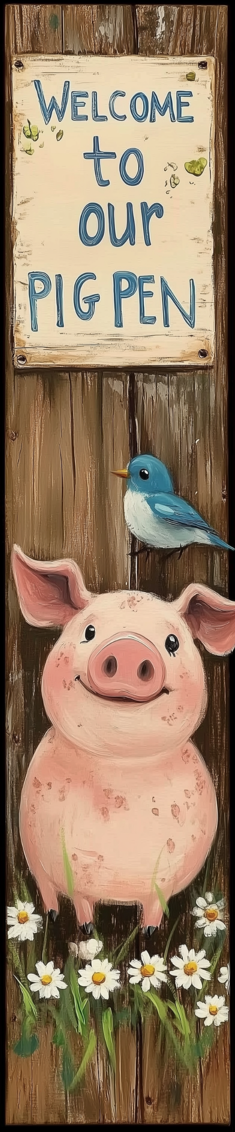 HMK1131P Pig Pen Porch Sign