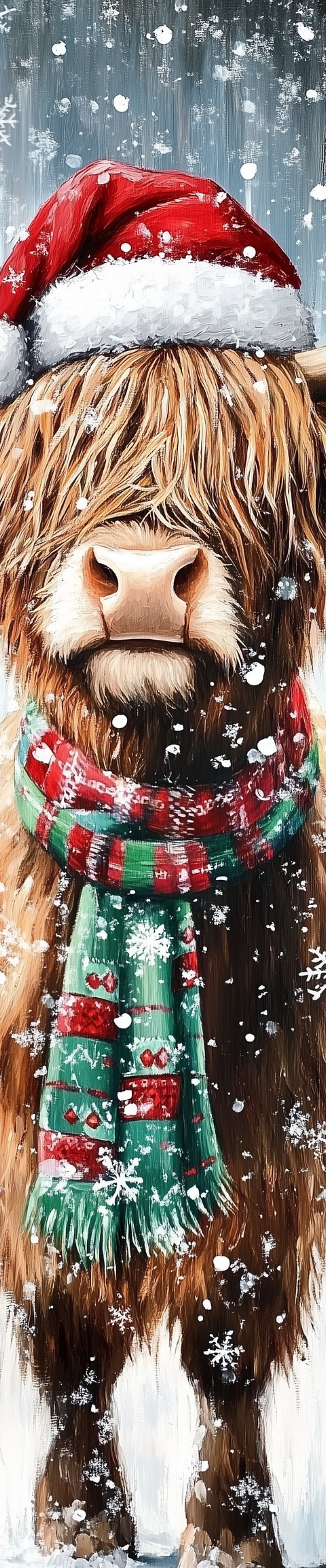 HMK1250P Holiday Highland Porch Sign - JanMichaels Art and Home