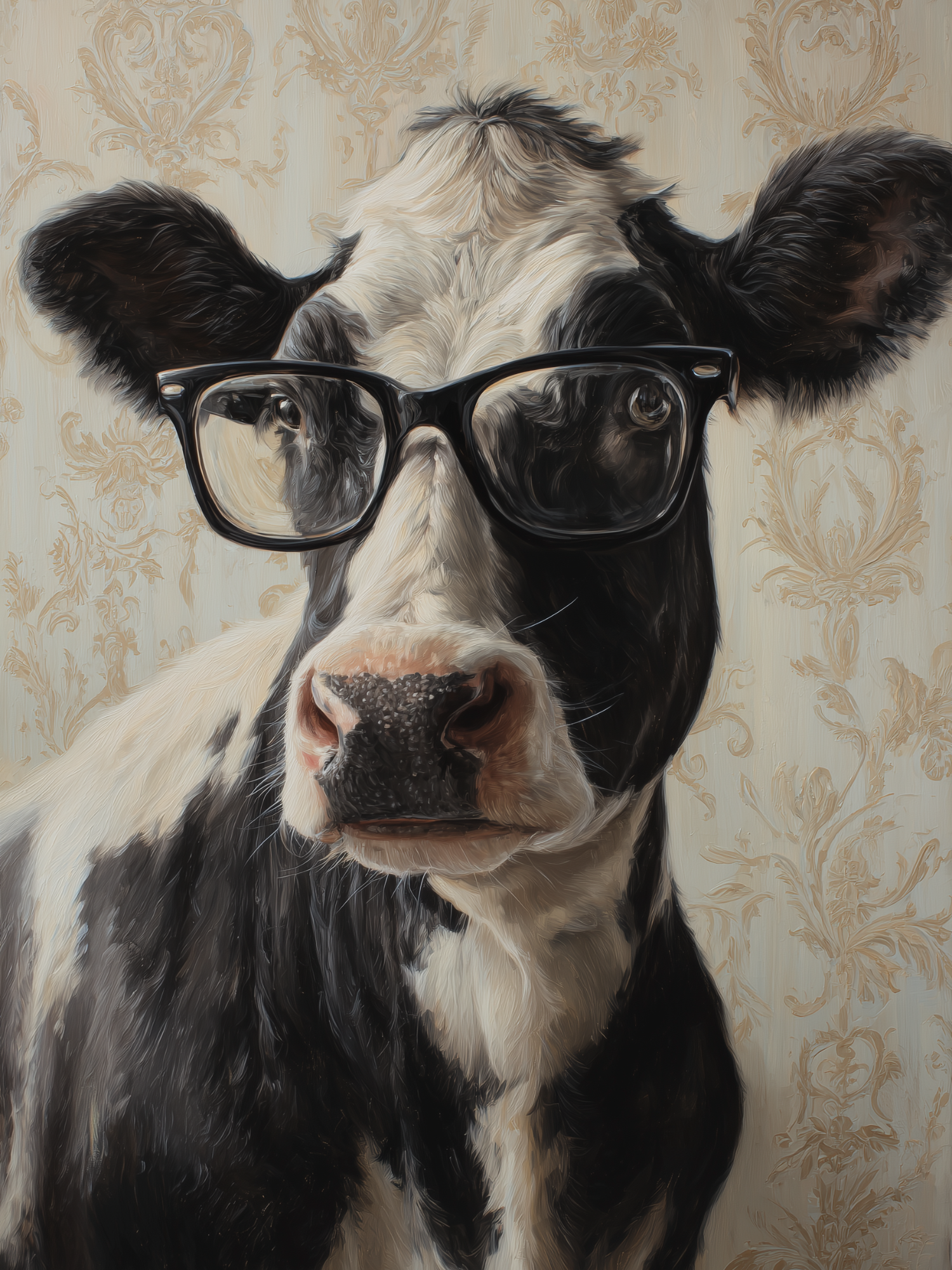 HMK1445B Smart Cow Block - JanMichaels Art and Home