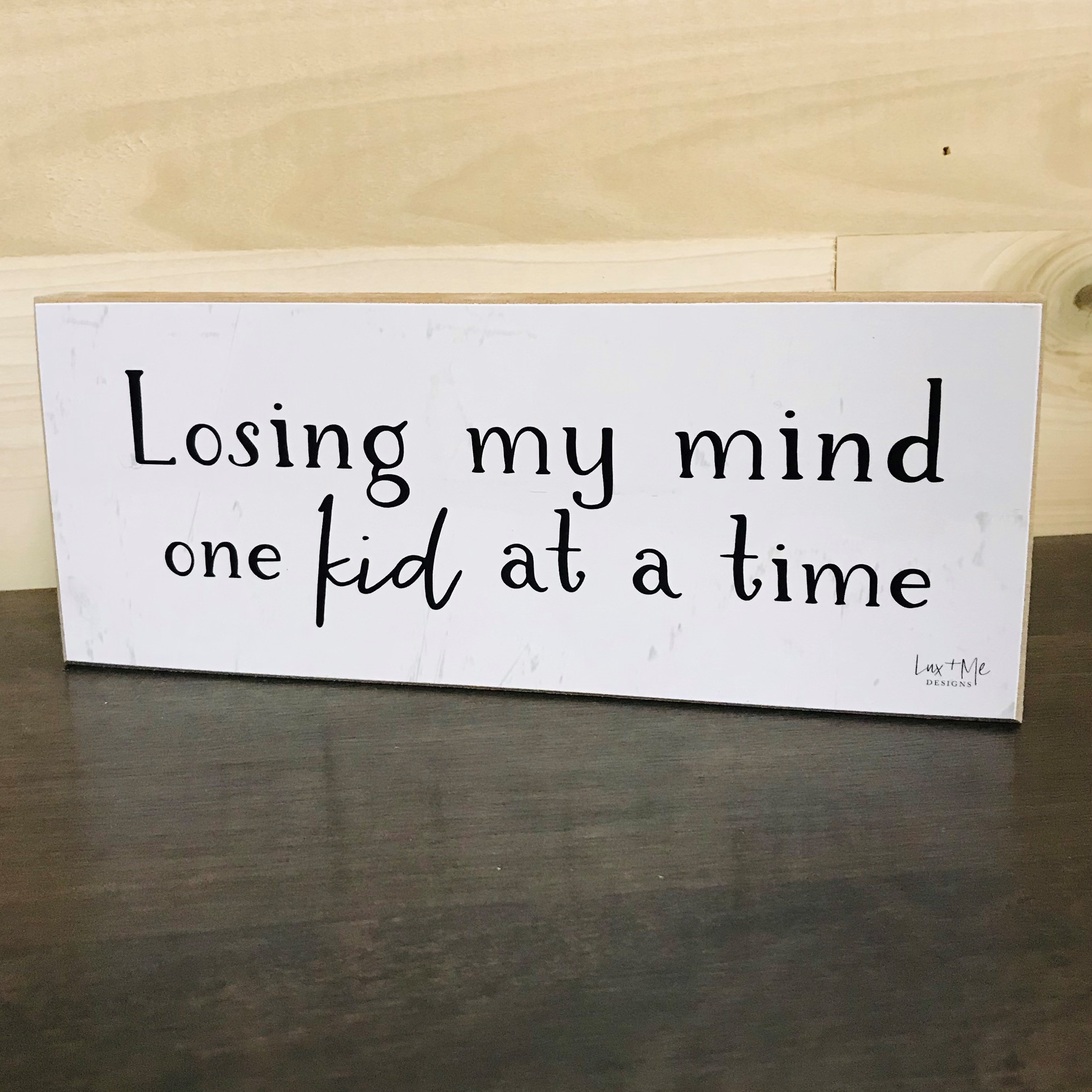 LUX196A Losing My Mind Block CLEARANCE - JanMichaels Art and Home