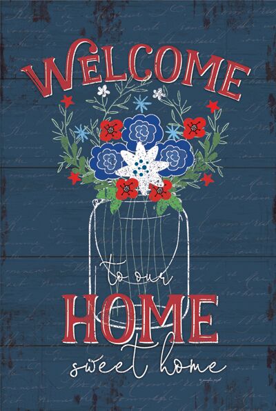 JP6003 Welcome Home Block CLEARANCE - JanMichaels Art and Home