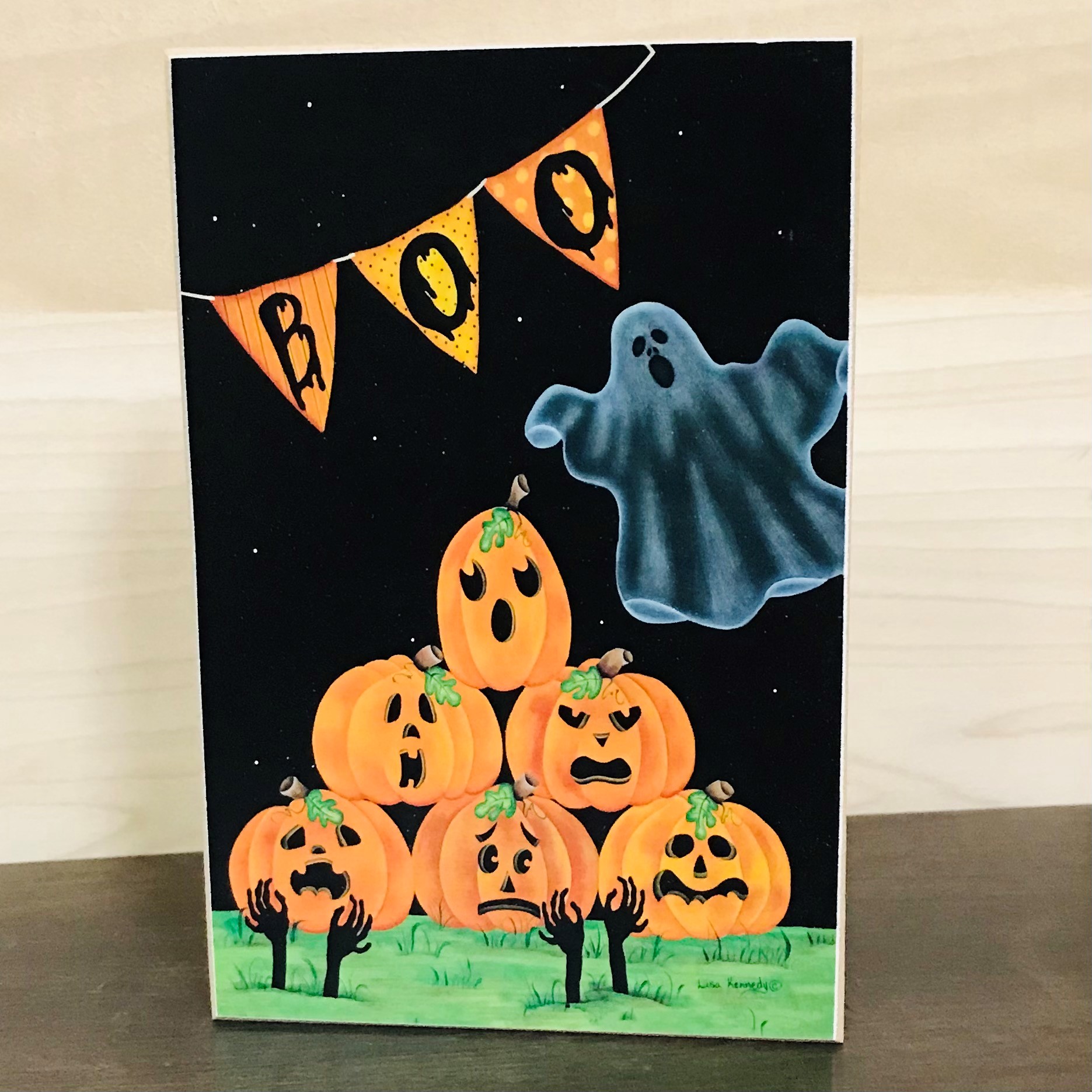 KEN1133A Boo Block CLEARANCE - JanMichaels Art and Home