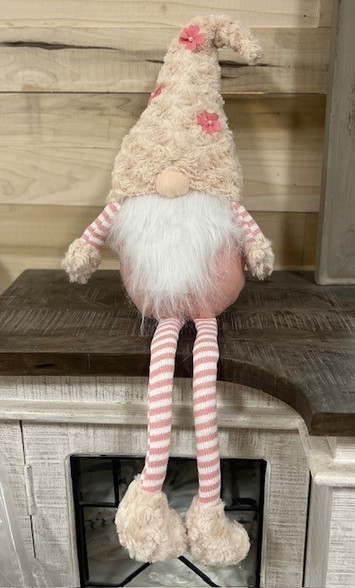 FABRIC SITTING GNOMES W/LONG LEGS - 37.4inH - JanMichaels Art and Home