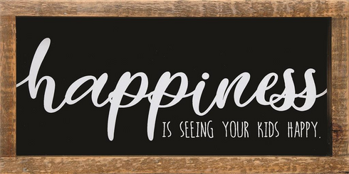 Happiness Is Seeing Your Kids Happy Framed Sign - JanMichaels Art and Home