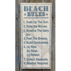 Beach Rules Sign - JanMichaels Art and Home