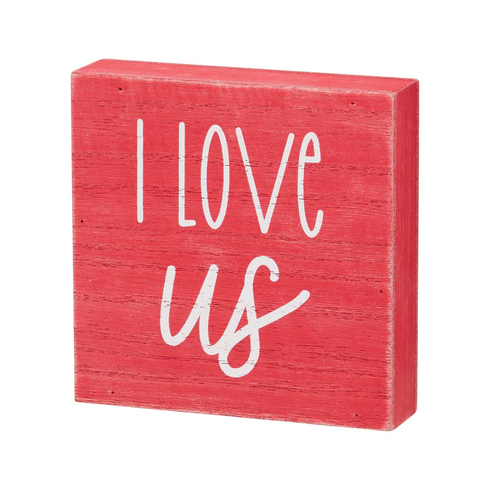 I Love Us Block - JanMichaels Art and Home