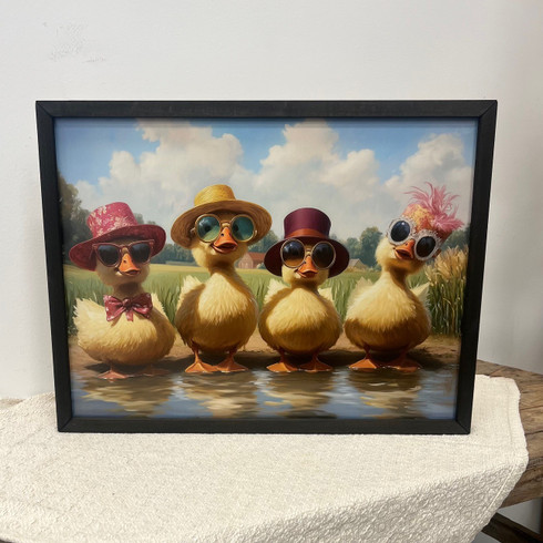 HMK110 Duck Ladies Night Out Box Frame - JanMichaels Art and Home
