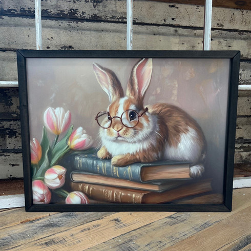 HMK178 Bunny Books Box Frame - JanMichaels Art and Home
