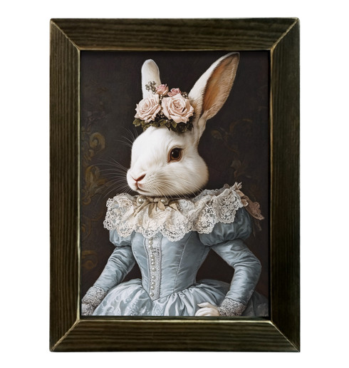 HMK480L Victorian Lady Rabbit - JanMichaels Art and Home