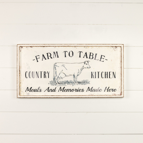 FARM TO TABLE SIGN - JanMichaels Art and Home