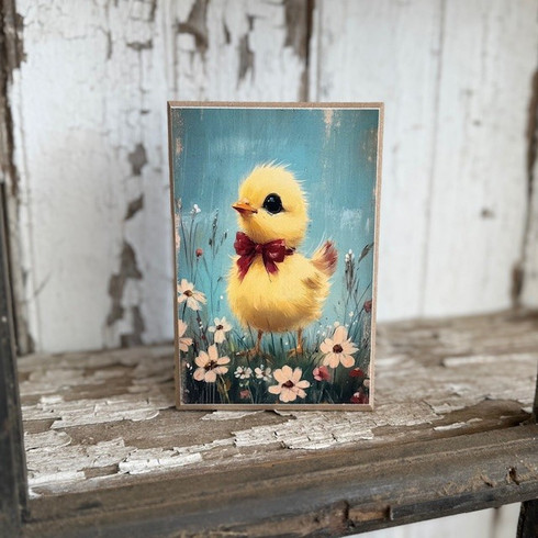 HMK1031B Bow Tie Spring Chick Block