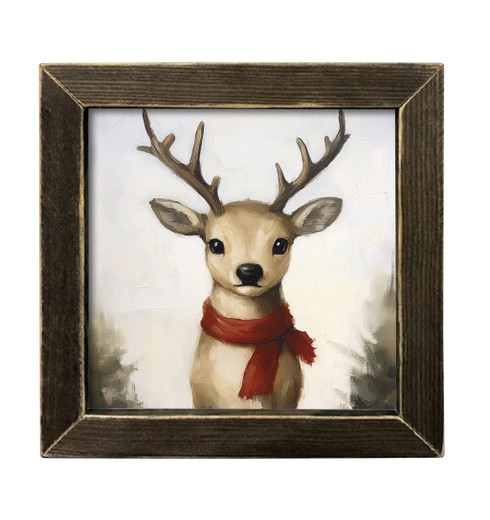 HMK1174L Little Red Scarf Deer