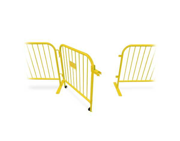 Steel Barricade Swing Gate Small | Yellow Finish