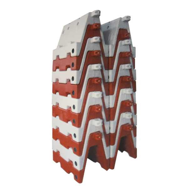 24 Inch Stacking Orange Plastic Jersey Barriers | Water Filled Jersey ...