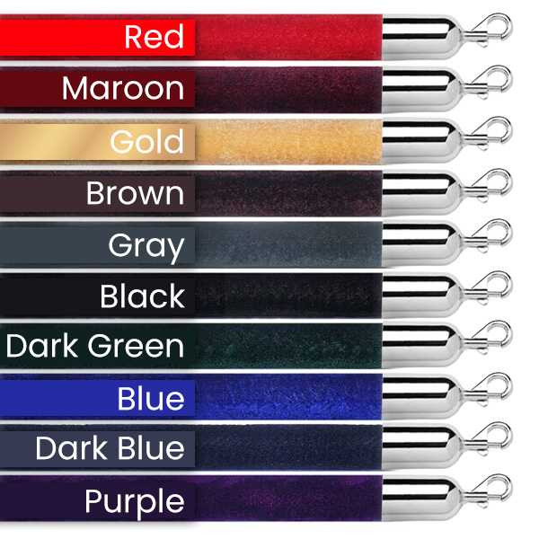 Stanchion Ropes - Velvet, Nylon, or Braided Stanchion Rope | EPIC Solutions