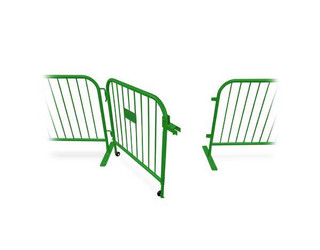 Steel Barricade Swing Gate Small | Green Finish