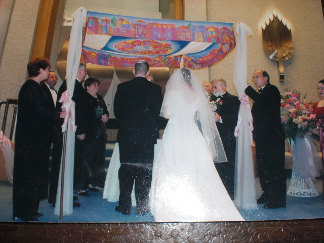 Hand Painted Silk Chuppah - Rental - Yussel's Place Jewish Gifts and ...