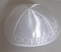 White Satin With White Star of David Border - Yussel's Place Jewish ...