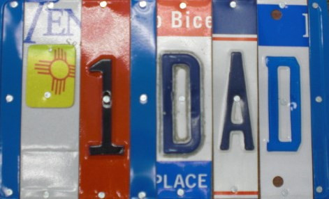 "#1 Dad" License Plate Sign - Yussel's Place Jewish Gifts and Judaica