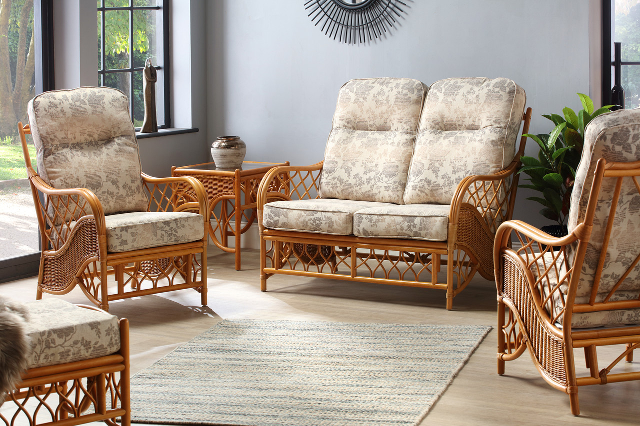 OSLO LIGHT OAK RATTAN SUITE