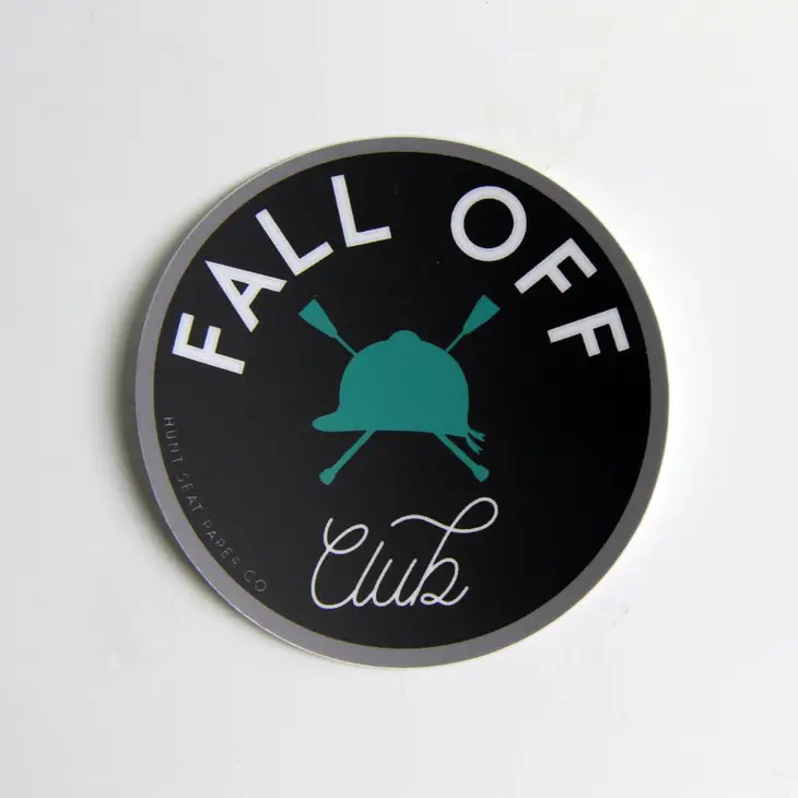 Hunt Seat Paper Sticker: Fall Off Club™