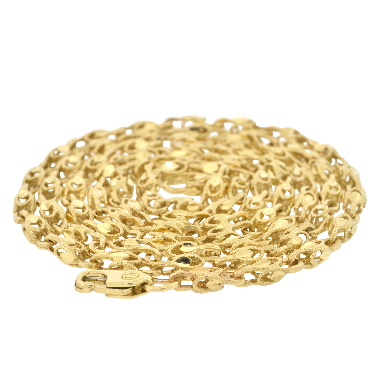Solid 10k Gold 3mm Turkish Link Chain - ShopJW