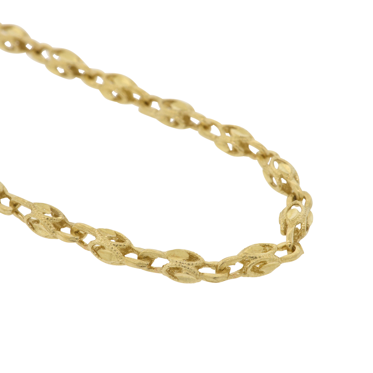 Solid 10k Gold 3mm Turkish Link Chain - ShopJW