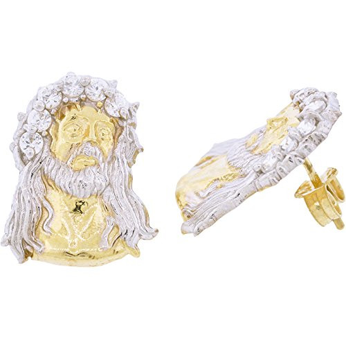 10k Gold Jesus Earrings - ShopJW