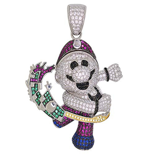 .925 Silver Mario Character Pendant - ShopJW