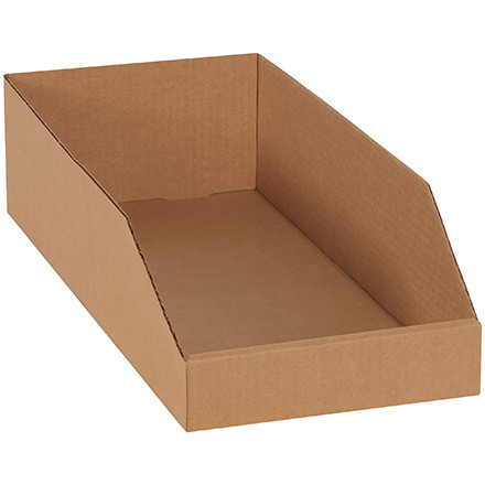 12 x 18 x 4 1/2" Kraft Bin Boxes (Bundle of 50) - Packaging Price