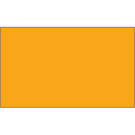 3 x 5" - Fluorescent Orange Removable Rectangle Labels (Roll of 500 ...