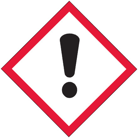 2 x 2" Pictogram - Exclamation Mark Labels (Roll of 500) - Packaging Price