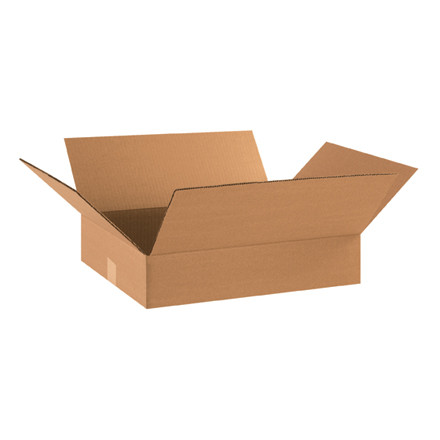 18" x 14" x 4" Flat Corrugated Boxes - ECT-32 | PackagingPrice.com