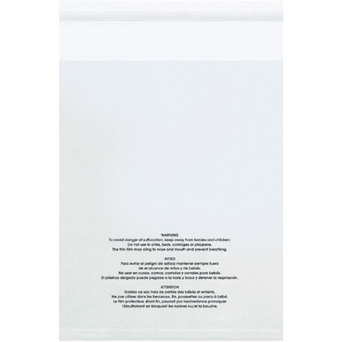 5 x 7" - 1.5 Mil Resealable Suffocation Warning Poly Bags (Case of 100 ...