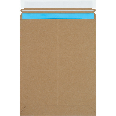 9" x 11 ½” Kraft Self-Seal Stayflats Plus Mailers (100-Pack) | Rigid ...
