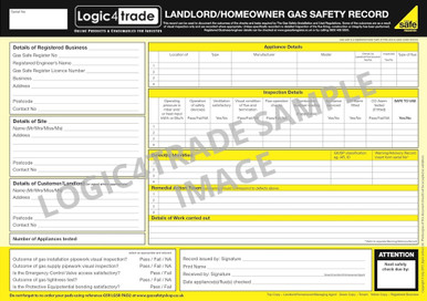 Landlord Gas Safety Record GSRLGSRPAD2