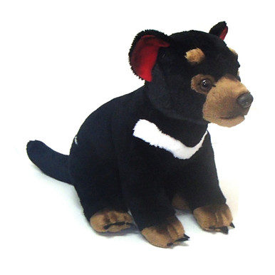 Floppy Tasmanian Devil Soft Toy with Beans - 24cm - Sim Branding