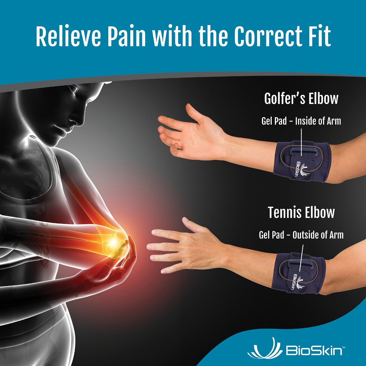 Tennis Elbow Band | BioSkin Forearm Pain Relief Support