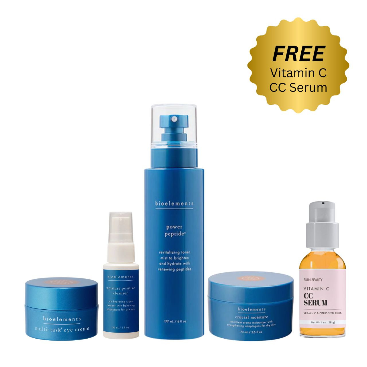 Bioelements Skincare Bundles | Free Skin Beauty Vitamin C CC Serum