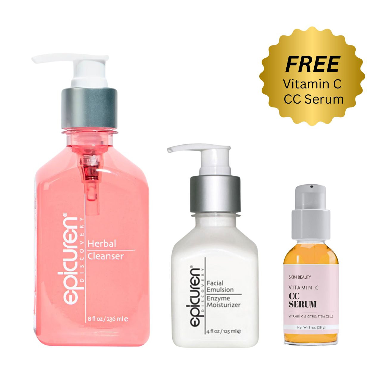 Epicuren Skincare Bundles | Free Skin Beauty Vitamin C CC Serum