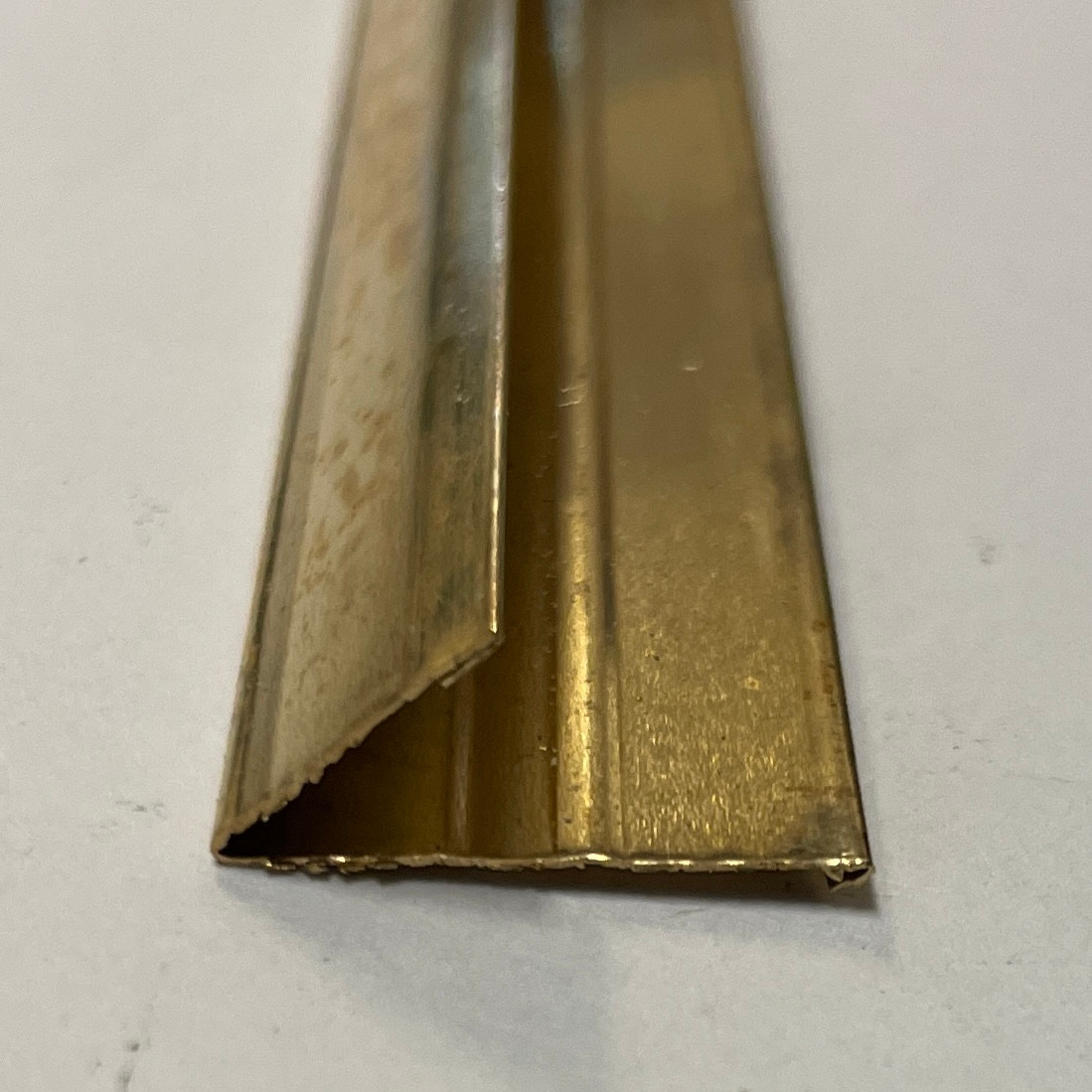 3/4" Wide V-Shaped Spring Bronze Weatherstrip