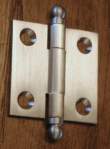 Eric Morris 1-1/2" x 1-1/2" Ball Tip Cabinet Hinge