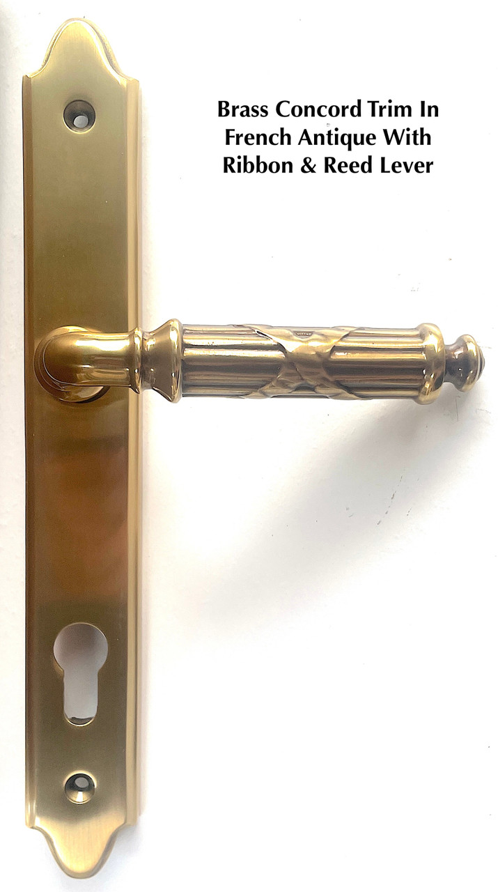 Customizable Brass Concord Narrow Backset Mortise Lock